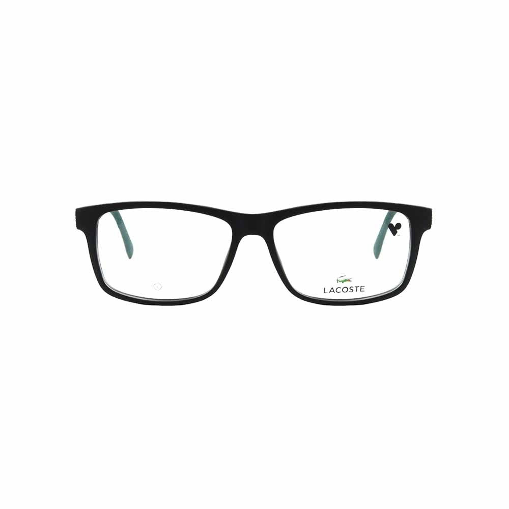 Óculos de grau retangular Lacoste preto + Lentes de grau
